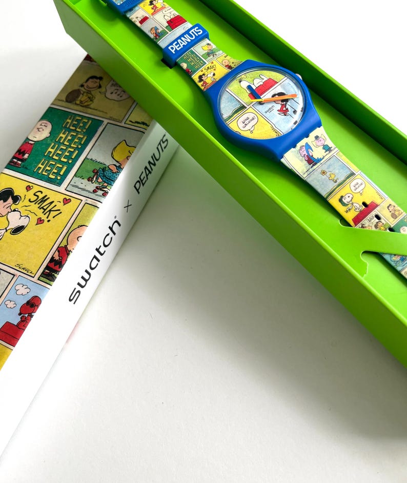 Swatch X Peanuts New Gent Special SMAK SO29Z108 Near Mint Preowned ...