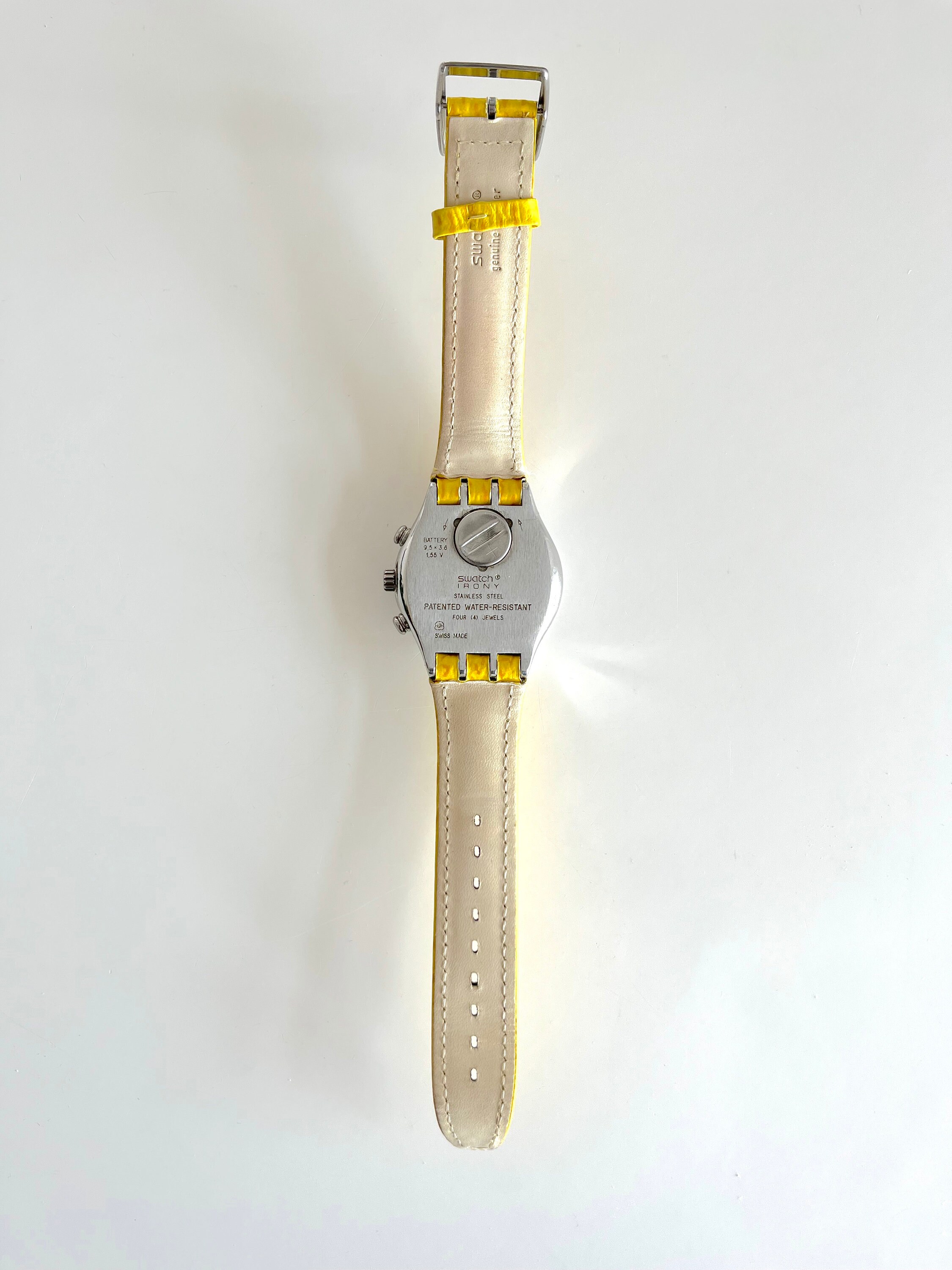 Vintage Swatch Irony Chrono SECRET AGENT YELLOW Perfect - Etsy UK