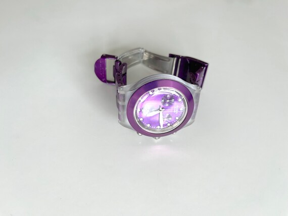 Swatch Irony Diaphane Chrono FULL BLOODED BLUEBERRY S… - Gem