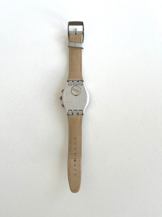 vintage 1997 Swatch Irony Chrono STRAIGHT EDGE YCS100… - Gem