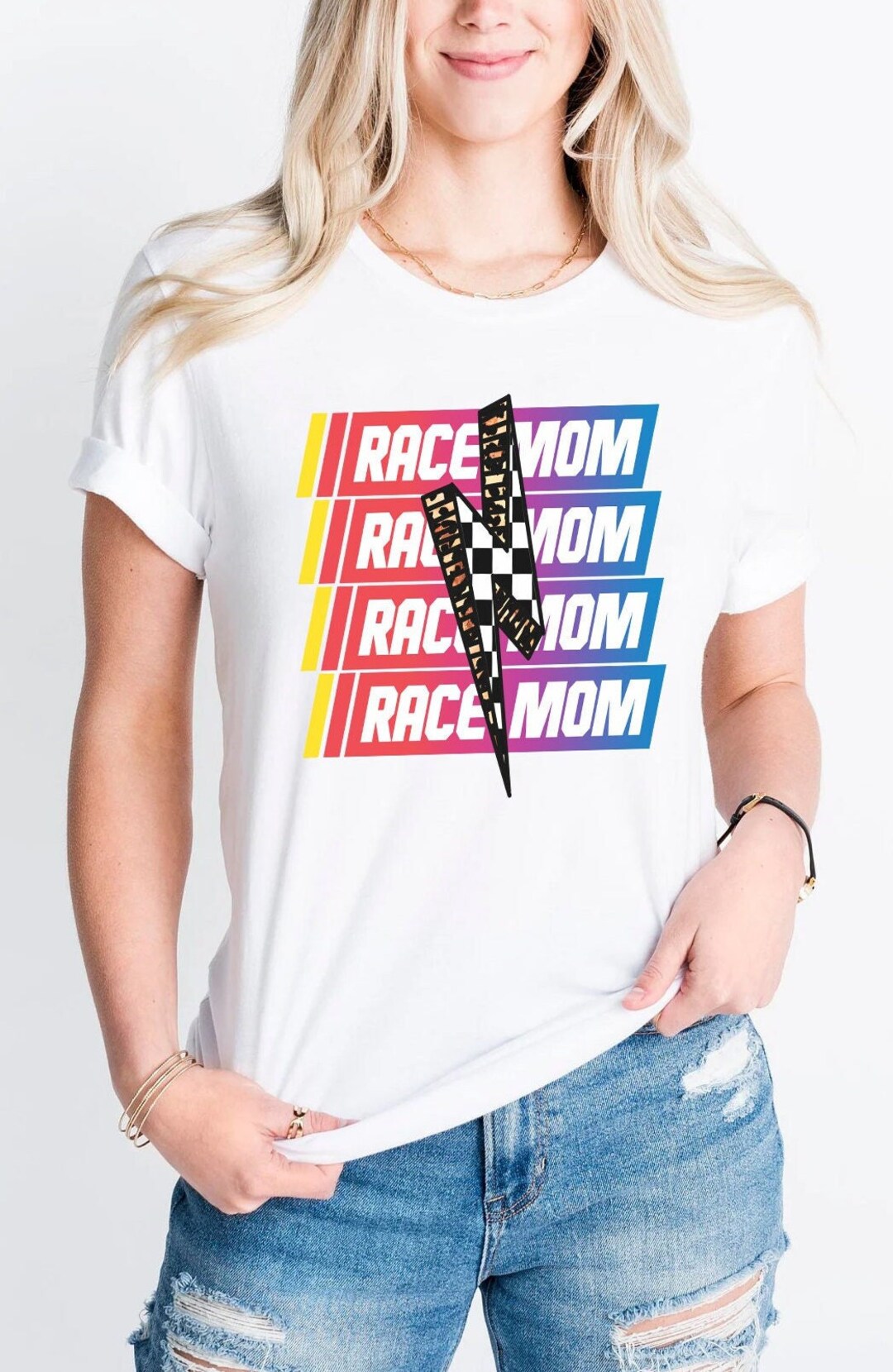 Race Mom Retro Nascar Style Shirt, Racing Mama Tshirt, Vintage Nascar ...