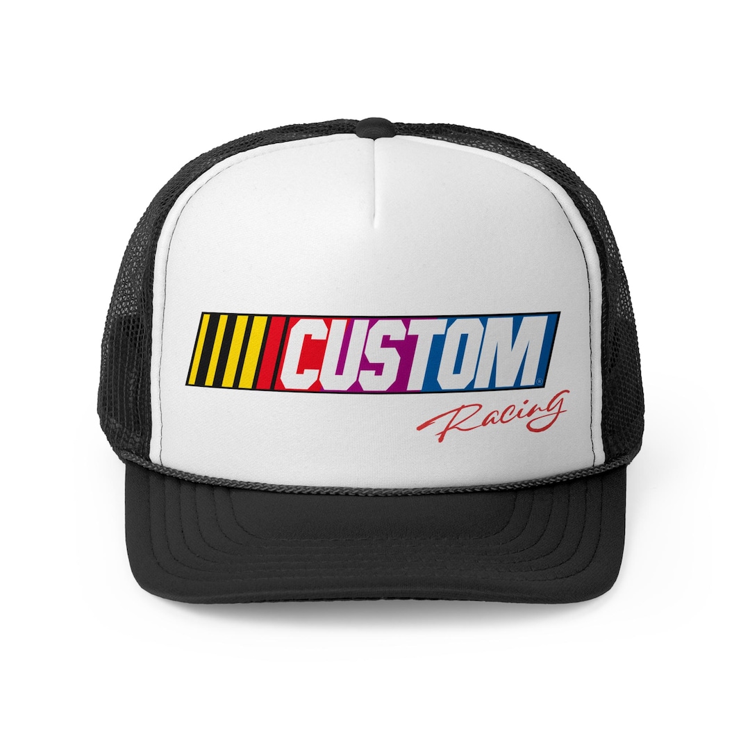 Custom Racing Trucker Cap, Unisex Nascar Cap, Personalized Race Hat ...