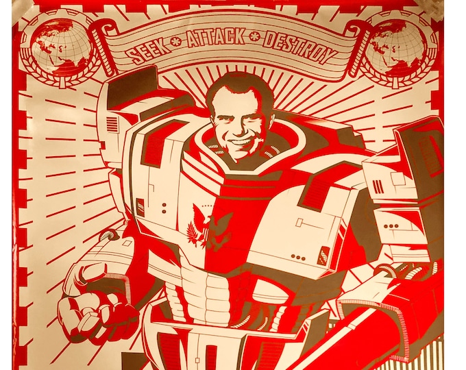 Vote Robot Nixon Poster - Etsy