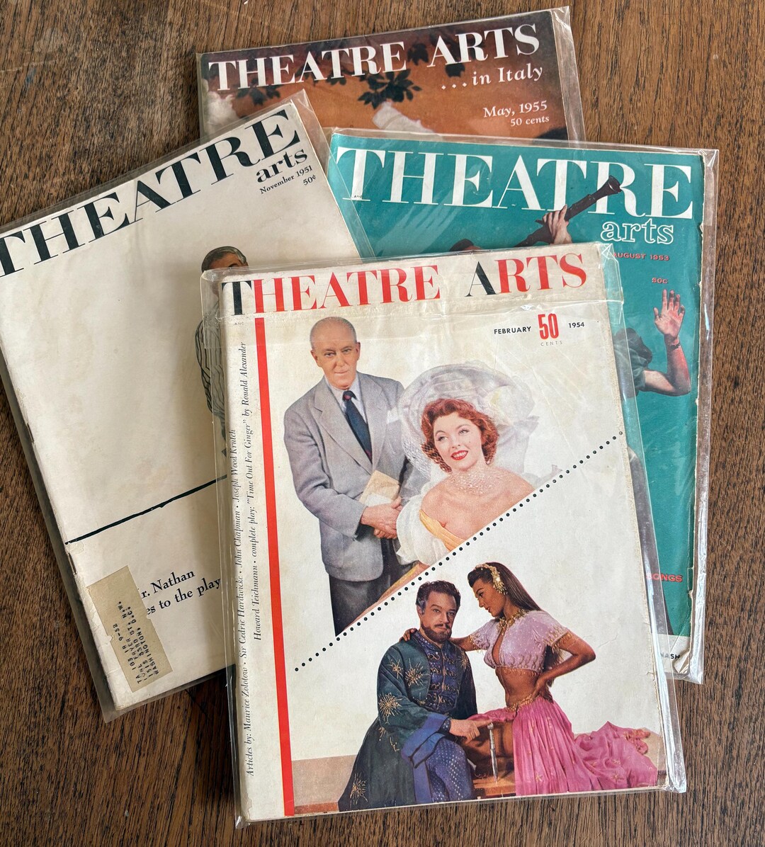Vintage Theatre Arts Magazines From the 1950s - Set of 4 - Etsy