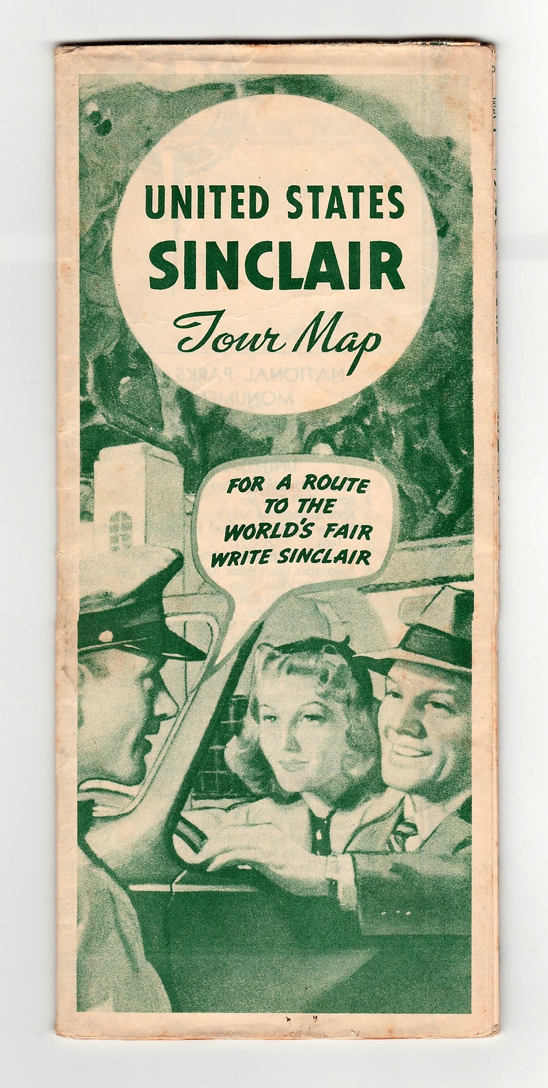 Sinclair U.S. Tour Map - 1939 World's Fair Edition - Etsy