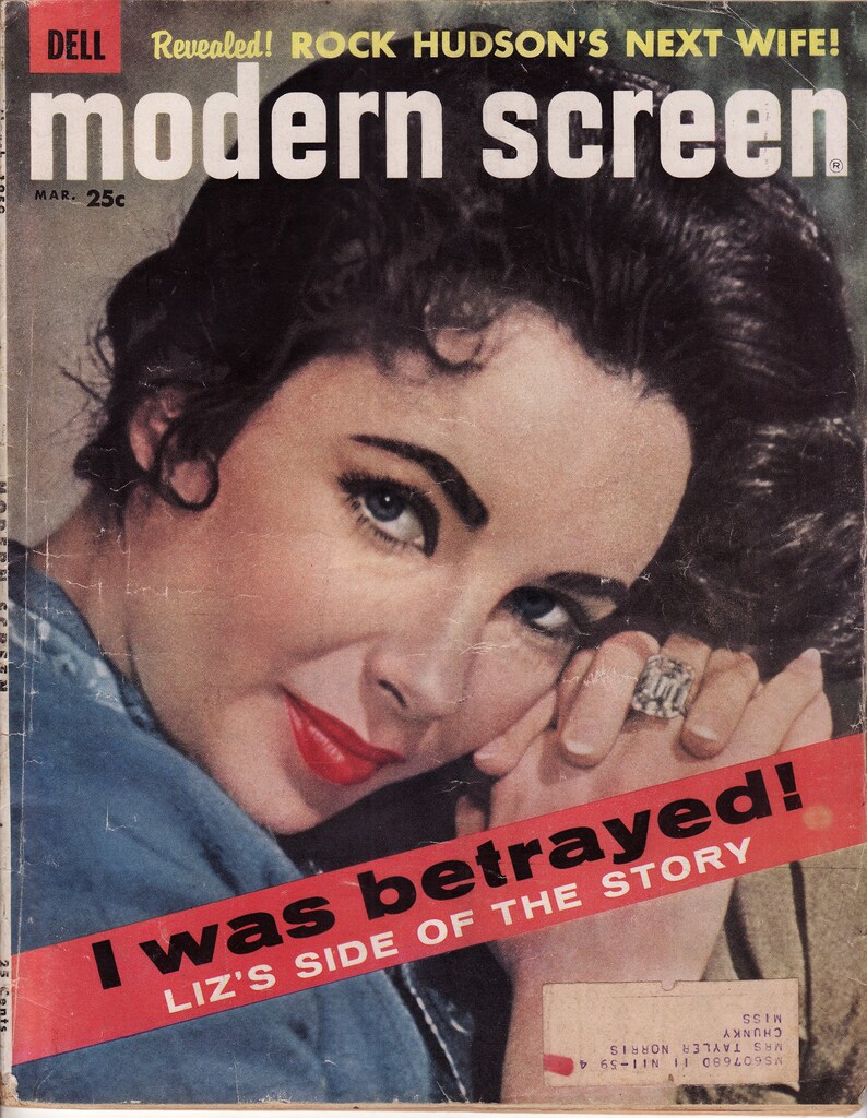 Elizabeth Taylor Vintage Movie Magazines 9 Magazines - Etsy