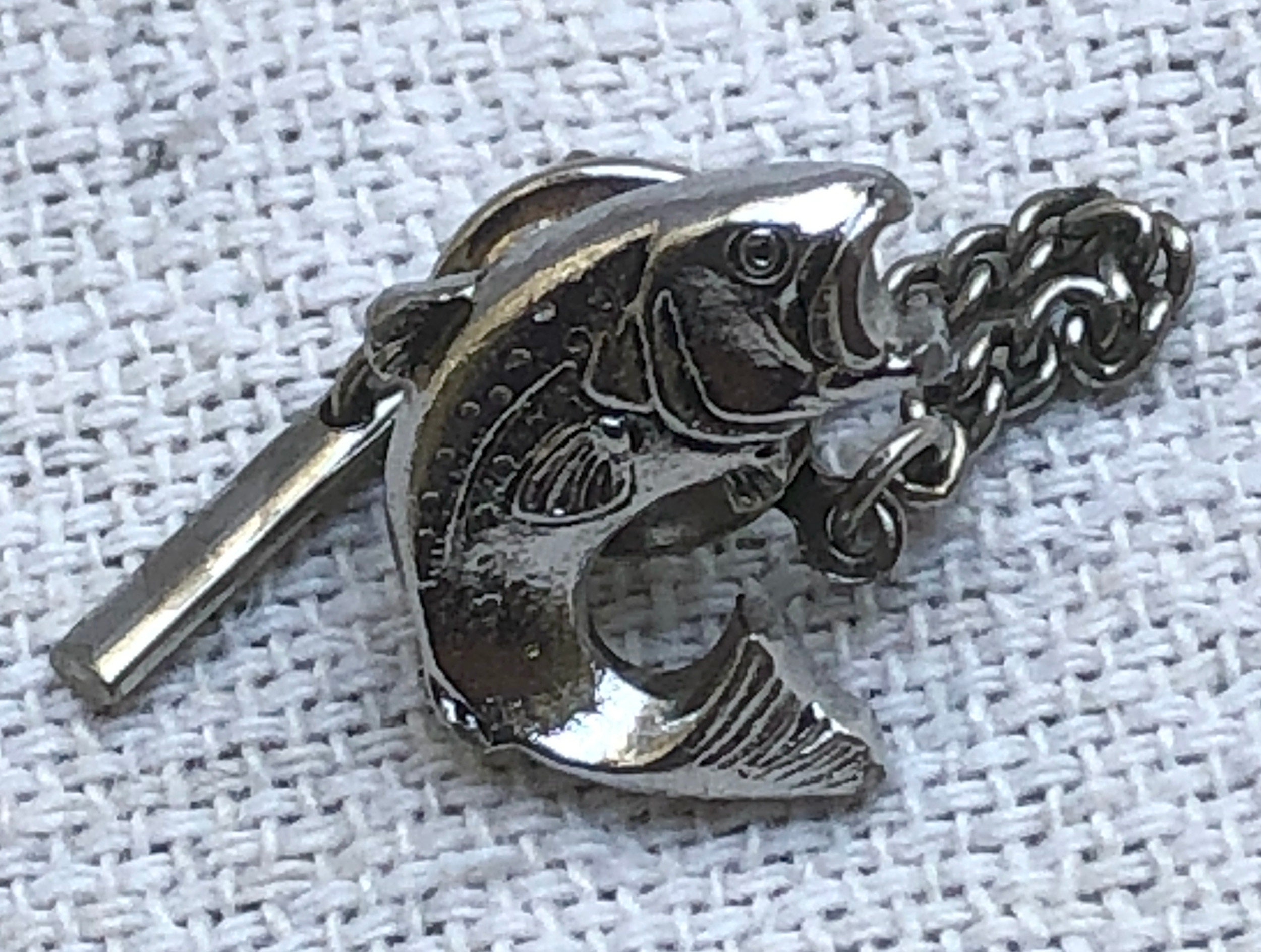 Leaping Fish Tie Tack/lapel Pin - Etsy