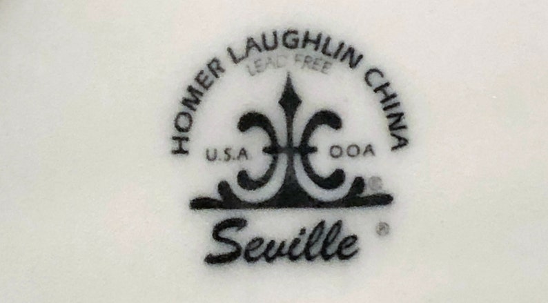 Homer Laughlin Seville Plates, Set of 4 - Etsy
