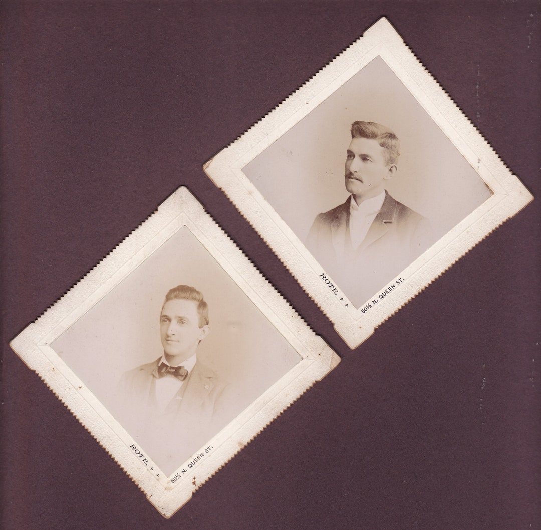 Antique Photo Studio Portraits - Men - Etsy