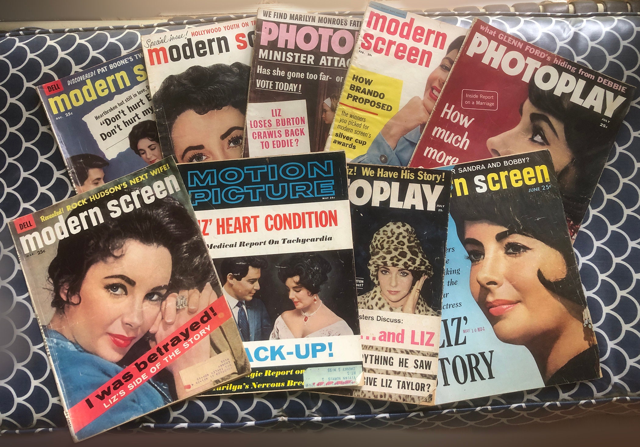 Elizabeth Taylor Vintage Movie Magazines 9 Magazines - Etsy