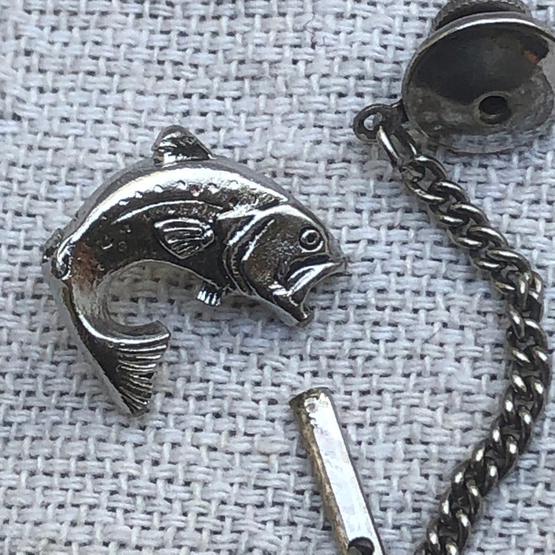 Leaping Fish Tie Tack/lapel Pin - Etsy