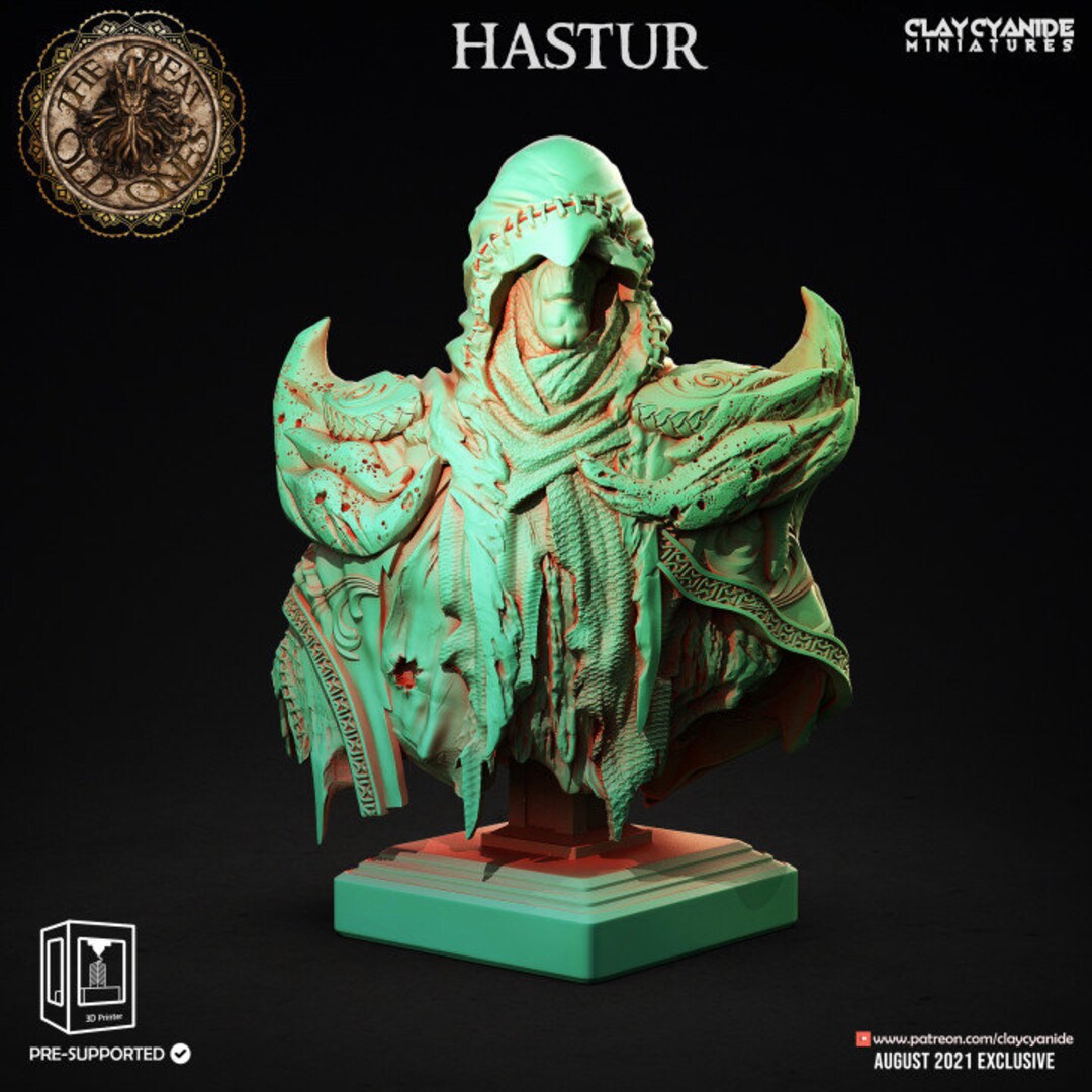 Horror: Hastur Bust Dnd Pathfinder Lovecraft Collectible Eldritch ...