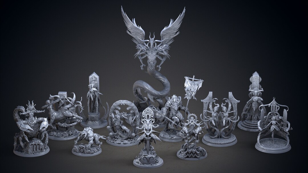 Deities: Zodiacs Pt2 6 Variants, by Clay Cyanide Fantasy Dnd RPG ...