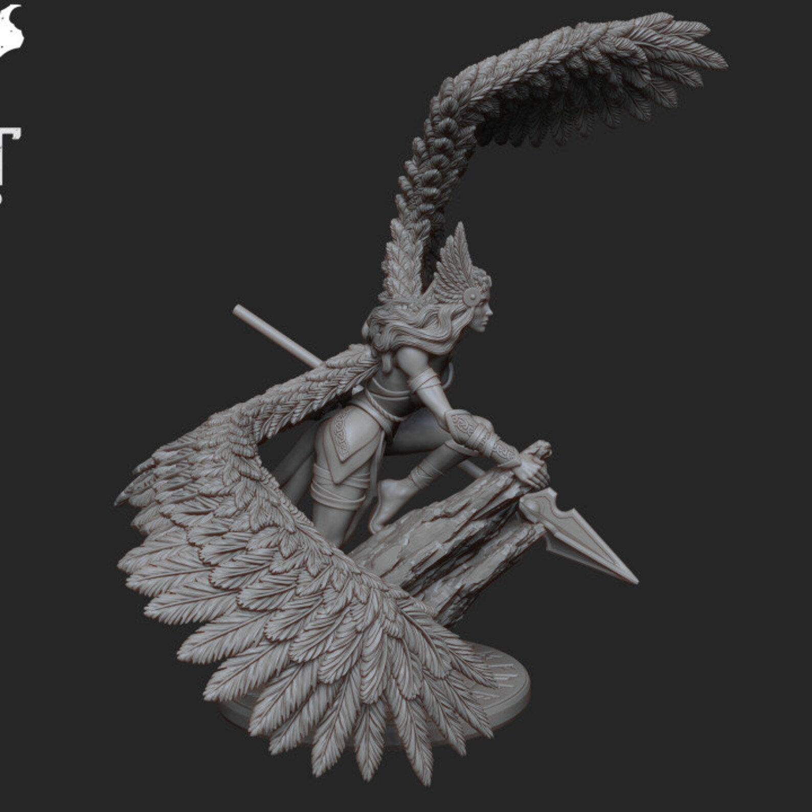 Norse Gods: Valkyrie, by Surt_studios Statue/idol/figure Heathen/pagan ...