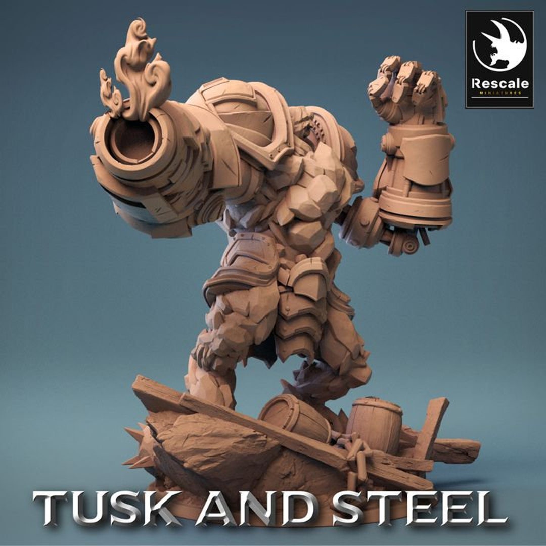 Construct: Ferrumrock Cannon Smoke, by Rescale Miniatures Fantasy Dnd ...