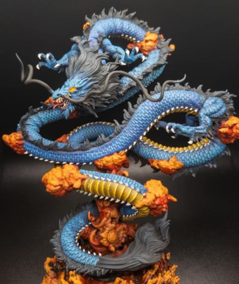 Qinglong Azure Dragon, by Clay Cyanide Display/miniature/statue ...