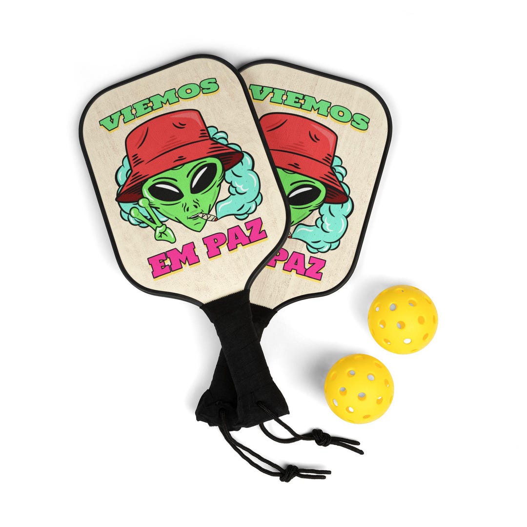 Alien Pickleball Paddles Set Fun Sport Gear for Pickleball Lovers ...