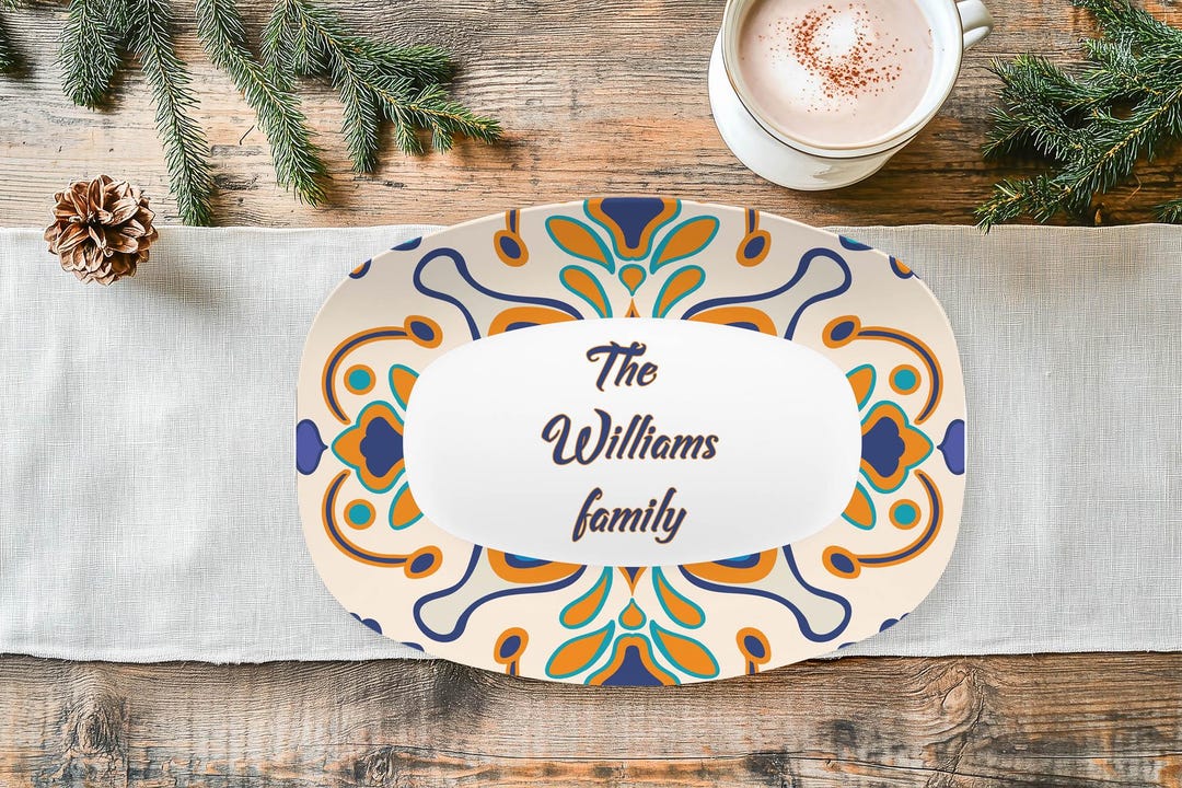 Personalized Family Plate / Housewarming Gift, Real Estate Agent Gift ...