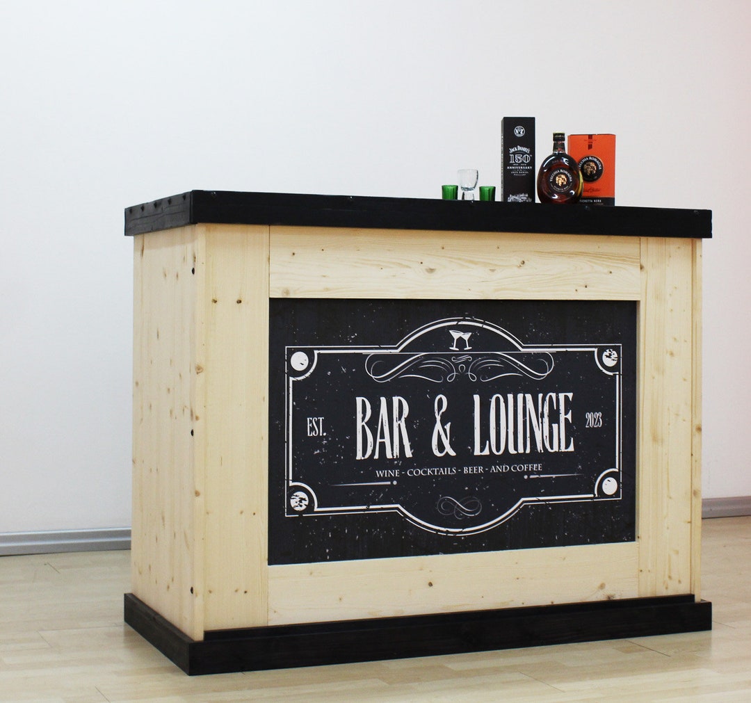 Bar Counter Bar Cabinet Bartheke Solid Wood Shop Counter - Etsy