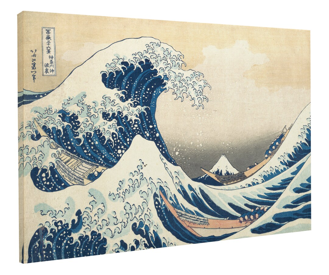 Impressions sur toile La Grande Vague au large de Kanagawa ...