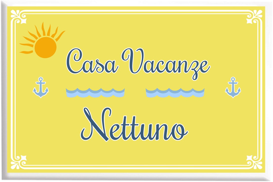 Personalized Villa Plaque Tile 20 X 30 Cm With Your Writing - Etsy