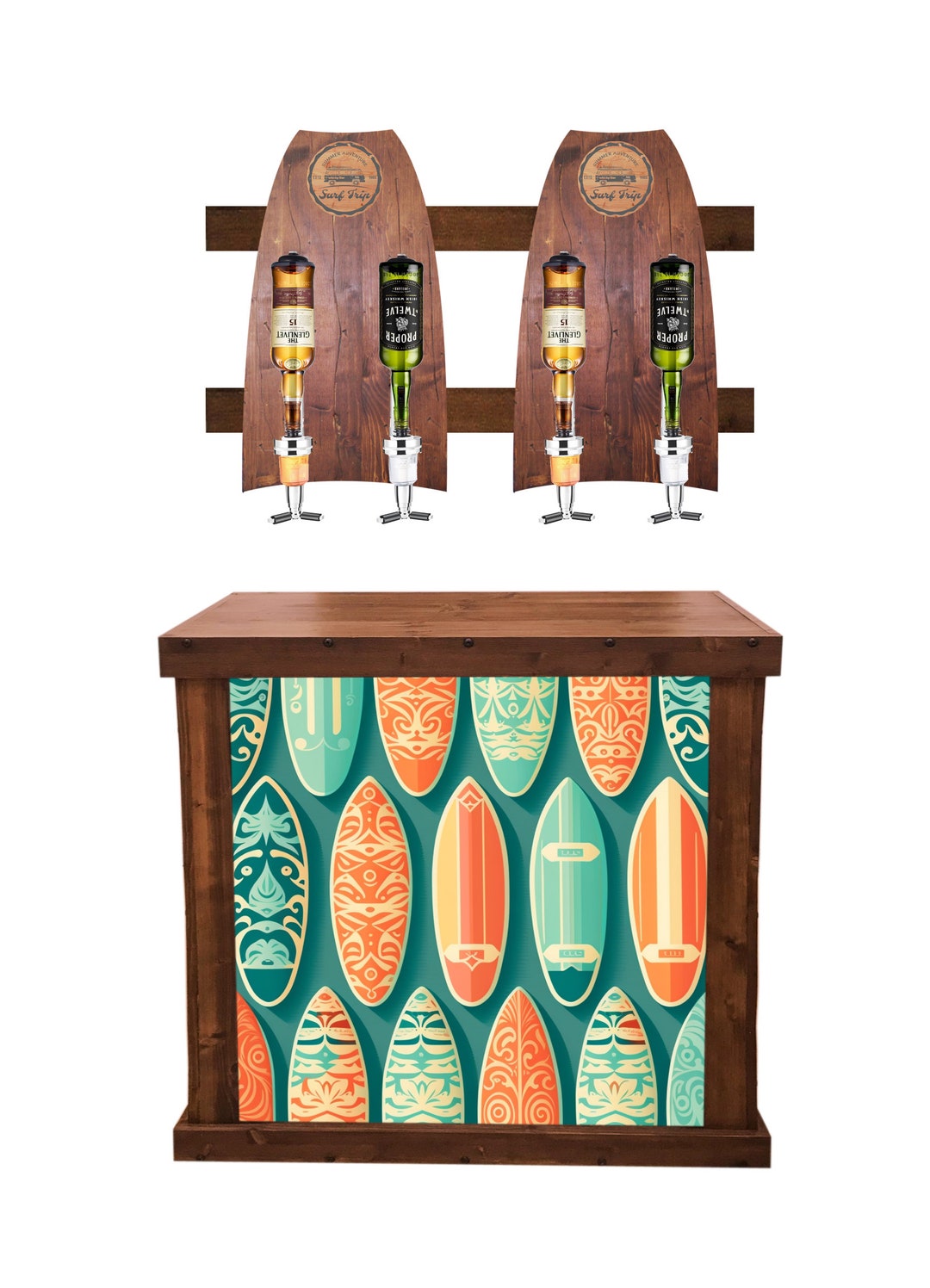 Surf Home Bar Counter, Small Bar Counter With Complete Customizable ...