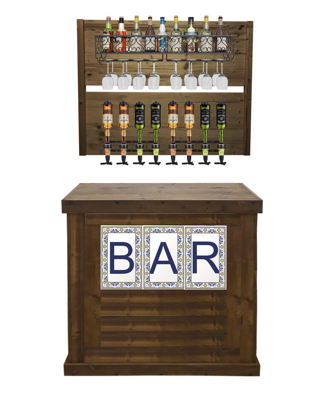 Bar Counter Complete With Accessories J4 - Etsy