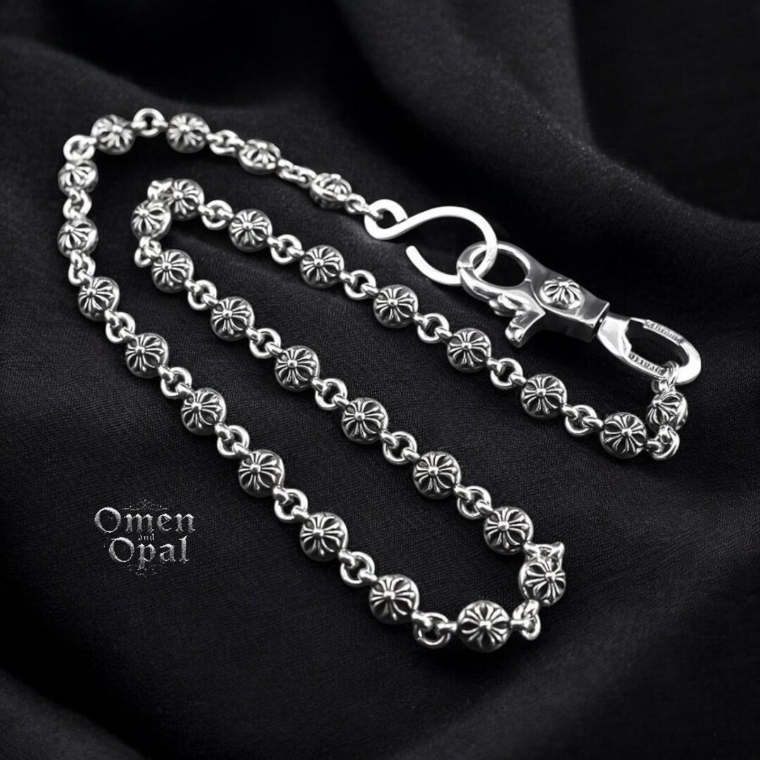CH Ball Wallet Chain S Hook, CH Handmade Punk Cross Wallet Chain, CH ...