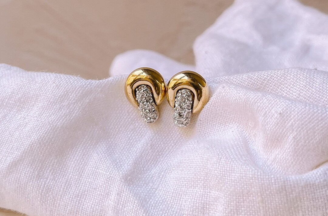 Swarovski Petite Crystal Door Knocker Earrings - Etsy