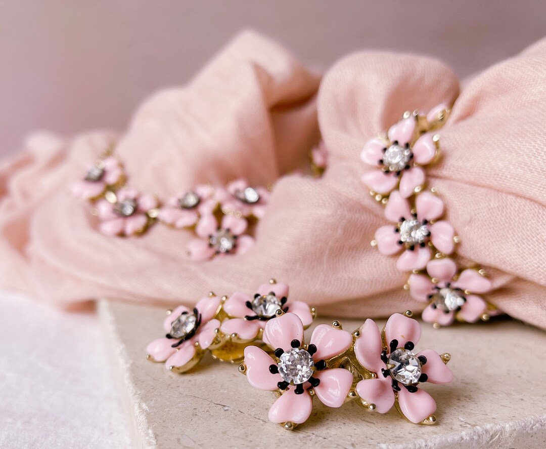 Kramer Pink Flower Set - Etsy