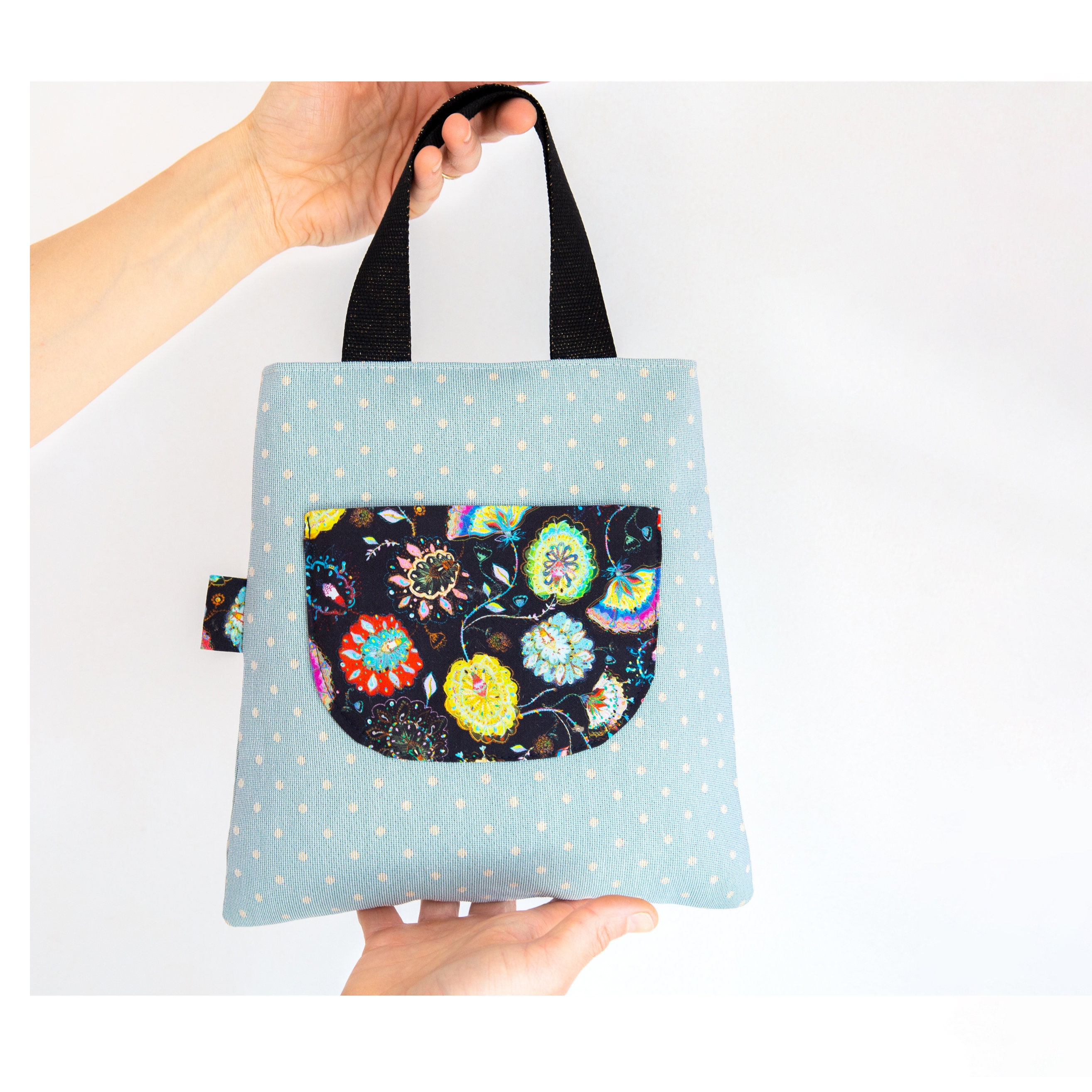 Mini Tote Bag poppy Sewing Pattern in English - Etsy