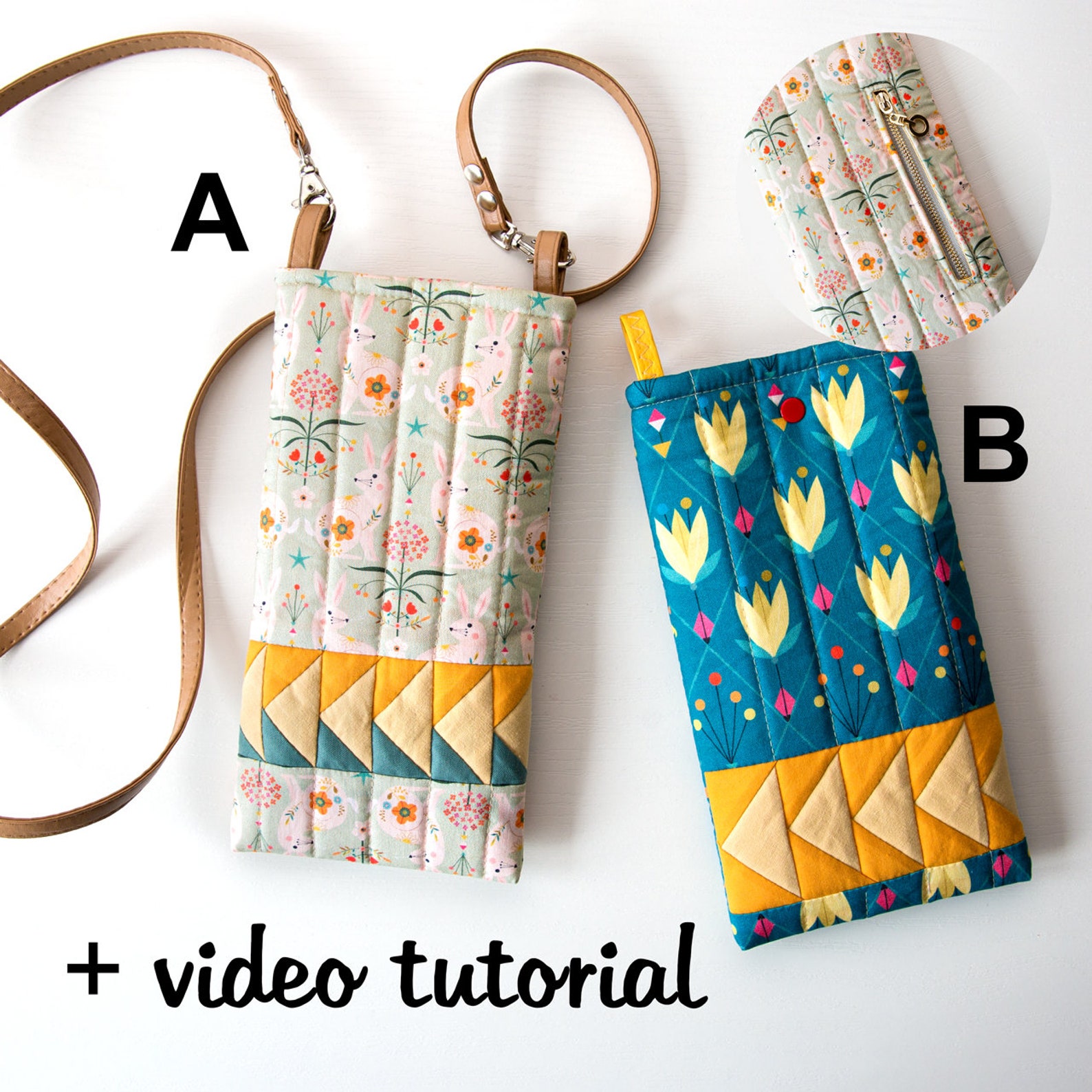 Aurélie Mobile Phone PDF Sewing Pattern in English Incl. Video Tutorial ...