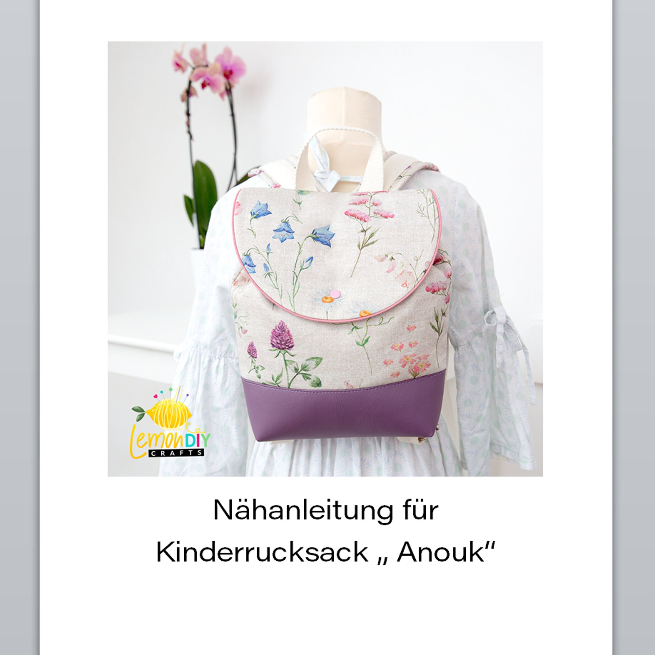 Anouk Kids Backpack PDF Sewing Pattern in German - Etsy