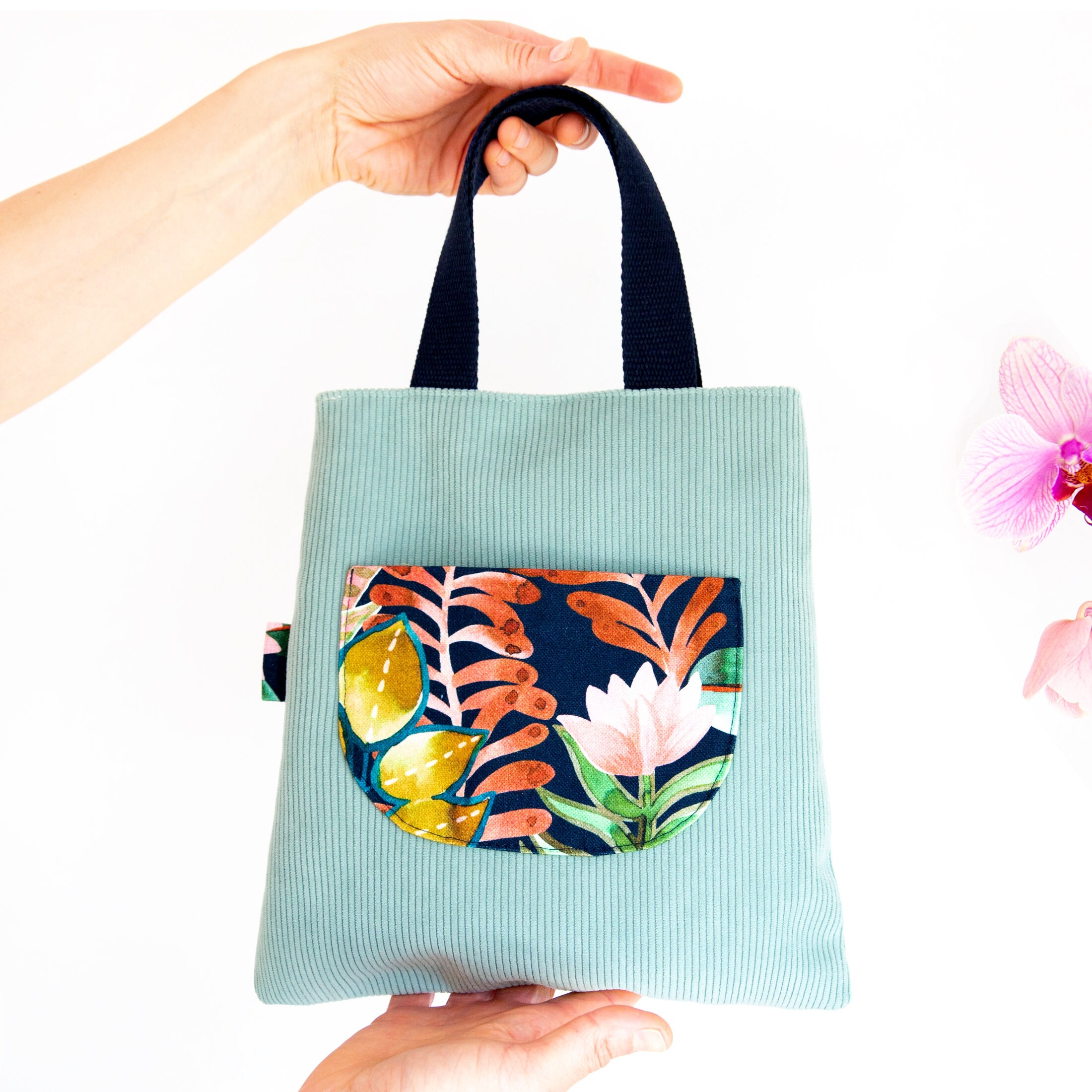 Mini Tote Bag poppy Sewing Pattern in English - Etsy