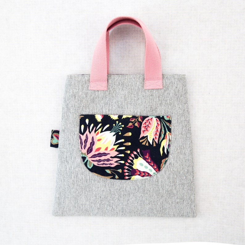Mini Tote Bag poppy Sewing Pattern in English - Etsy