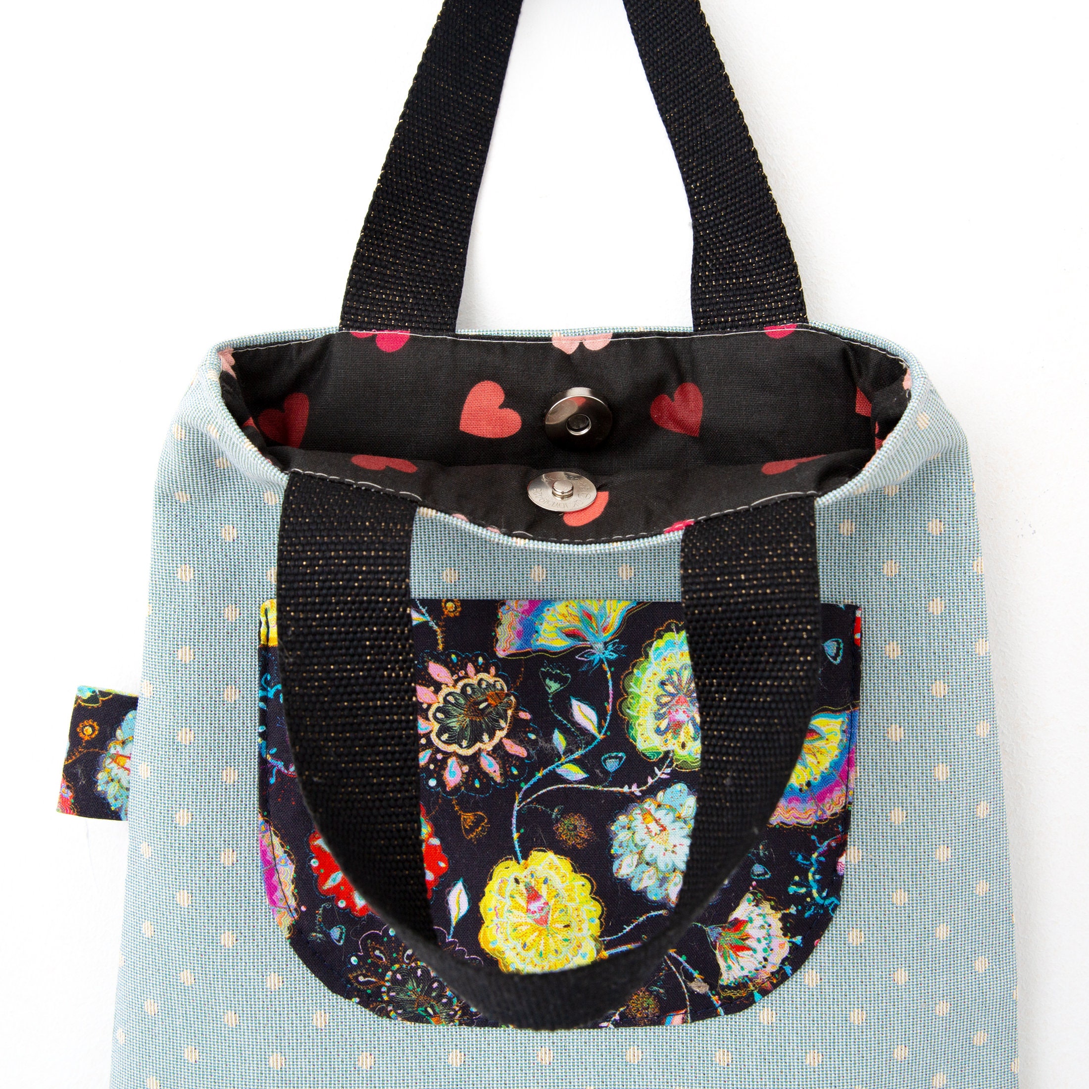 Mini Tote Bag poppy Sewing Pattern in English - Etsy