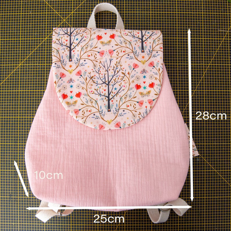 Aurélie Kids Backpack PDF Sewing Pattern in ENGLISH - Etsy