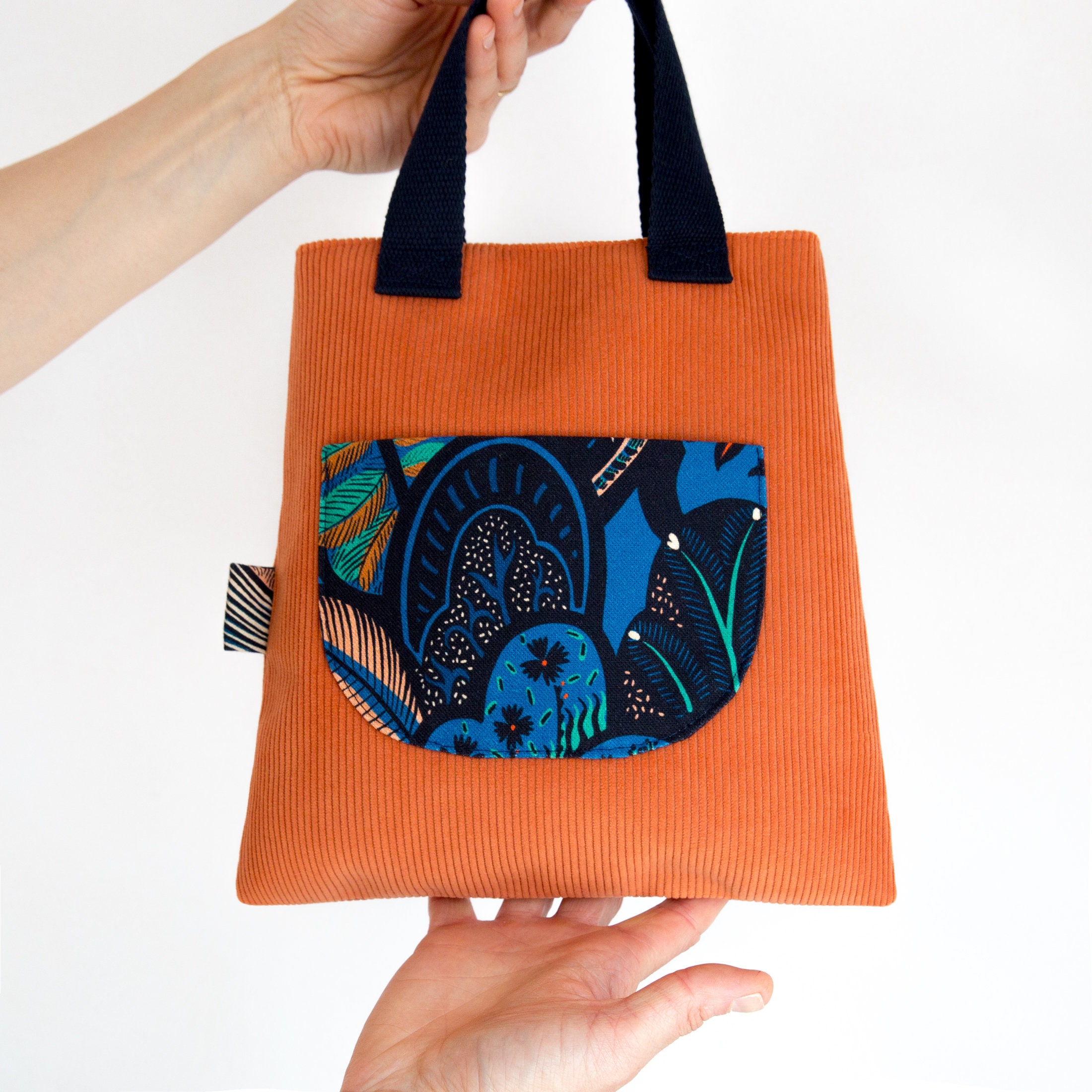 Mini Tote Bag poppy Sewing Pattern in English - Etsy