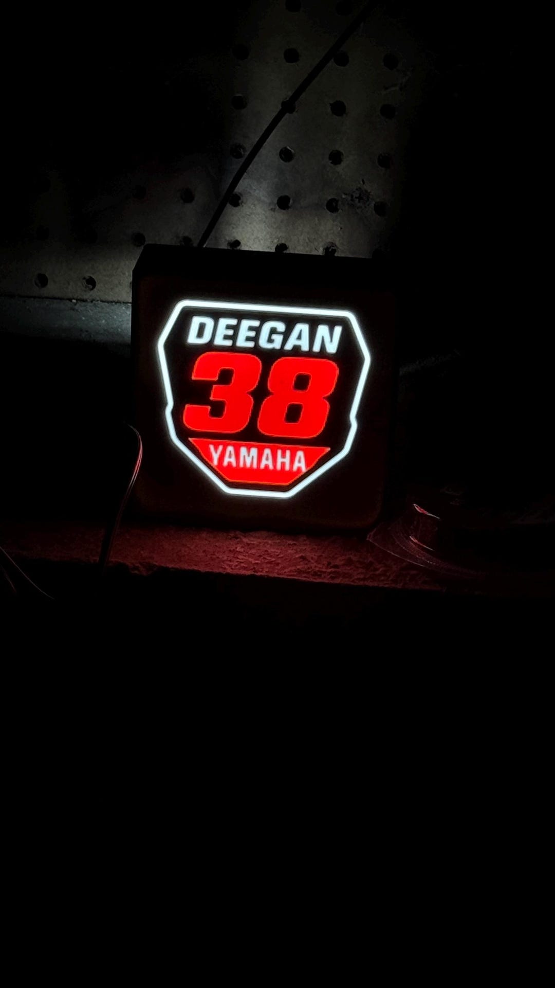 Haiden Deegan 38 Motocross LED Light Sign – Yamaha Motocross Garage ...