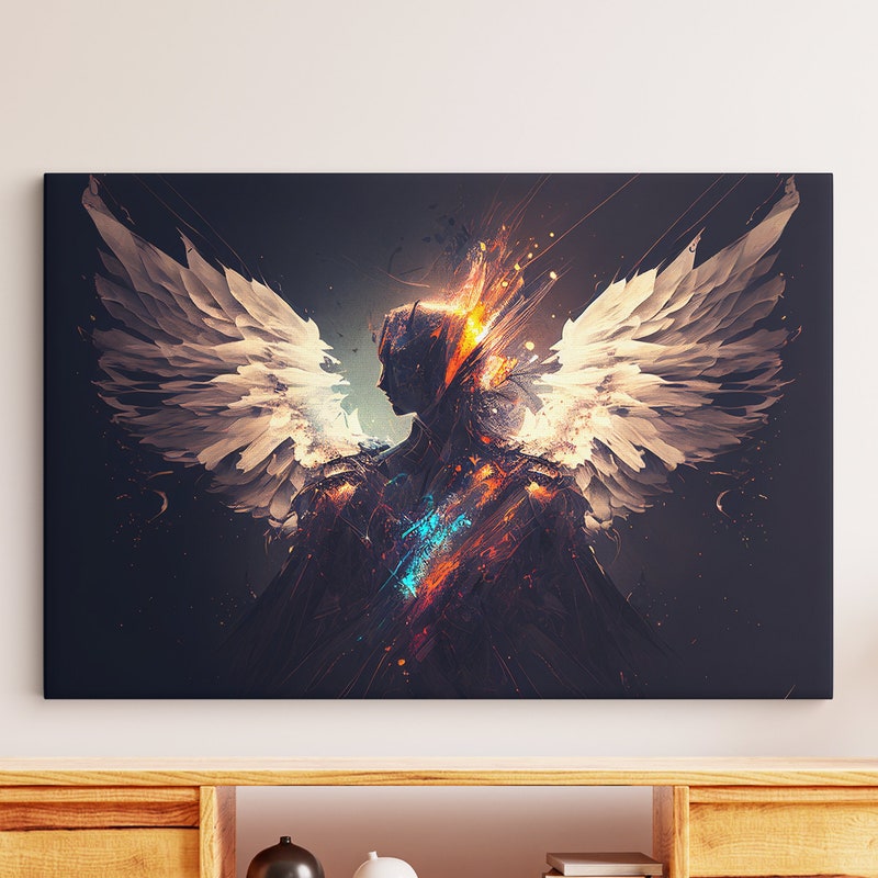 Abstract Angel Art - Etsy