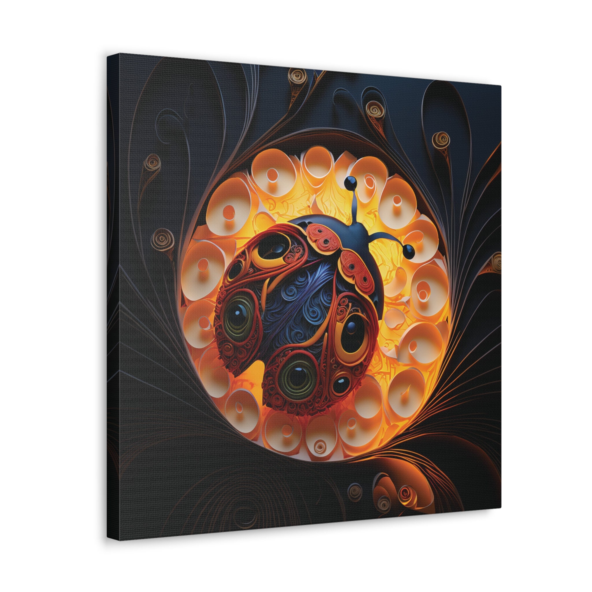 Ladybug Canvas Wall Art Abstract Ladybug Wall Decor Quilling Ladybug ...