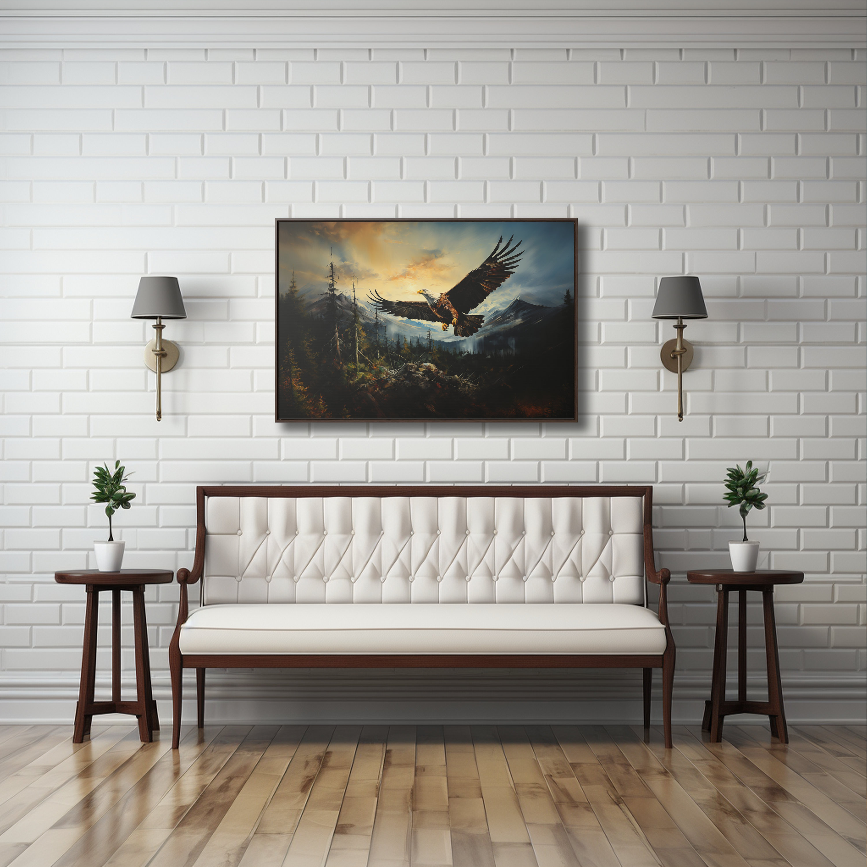 Eagle Canvas Wall Art Soaring Eagle Decor American Eagle Art - Etsy