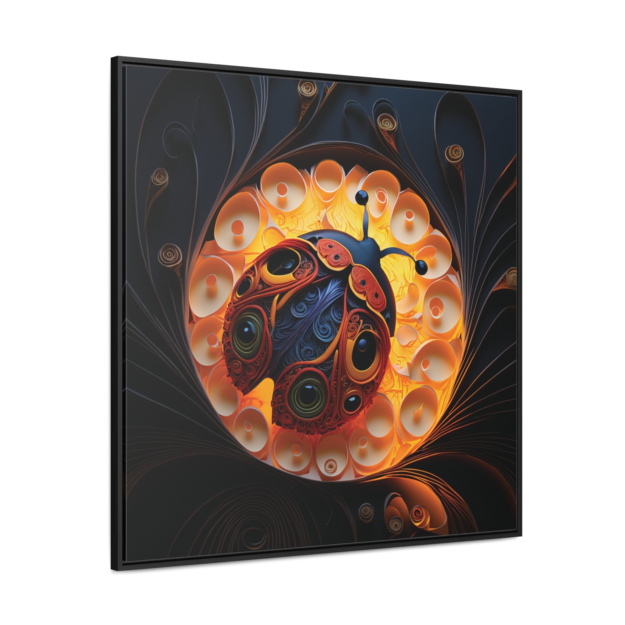 Ladybug Canvas Wall Art Abstract Ladybug Wall Decor Quilling Ladybug ...