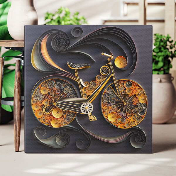 Abstract Bicycle Art - Etsy