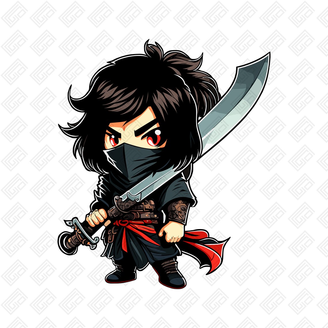 Anime Ninja PNG SVG Cool Ninja Graphic Download Anime Clip Art - Etsy