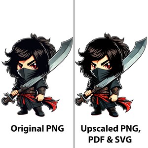 Anime Ninja PNG SVG Cool Ninja Graphic Download Anime Clip Art Ninja ...