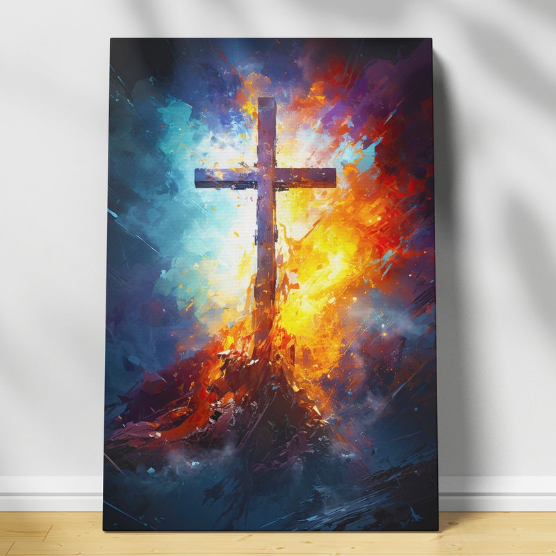 Cross Canvas - Etsy