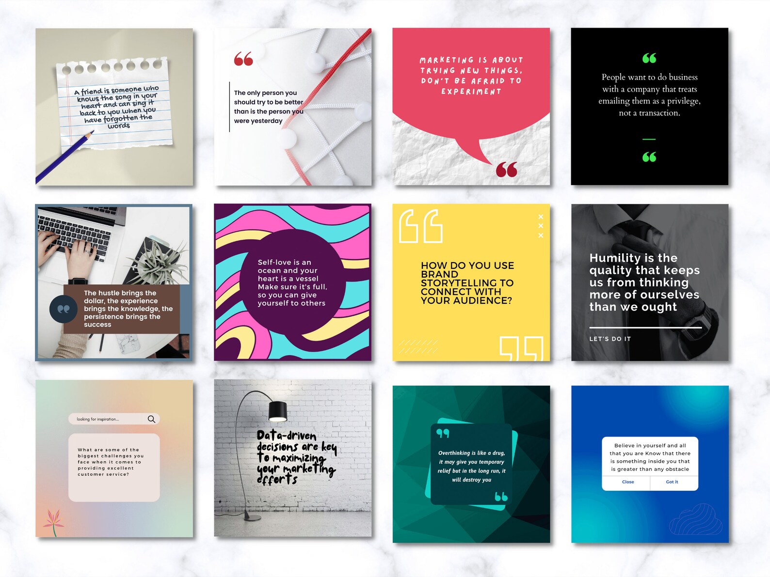 600 Engaging Instagram Templates CANVA / Colorful Instagram Linkedin ...