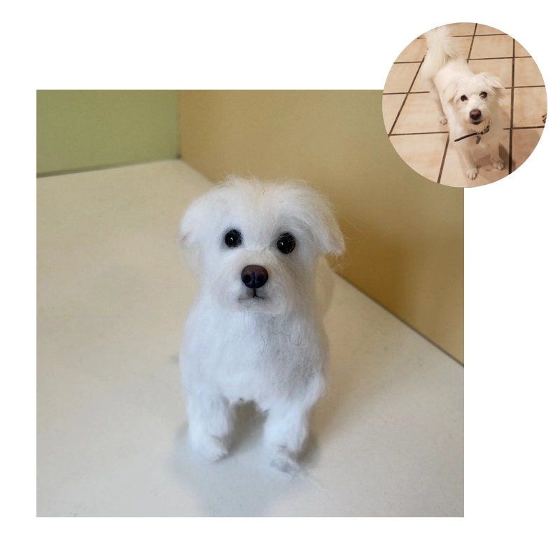 Standard Type Custom Needle Felt Pet Portrait Painting - Etsy