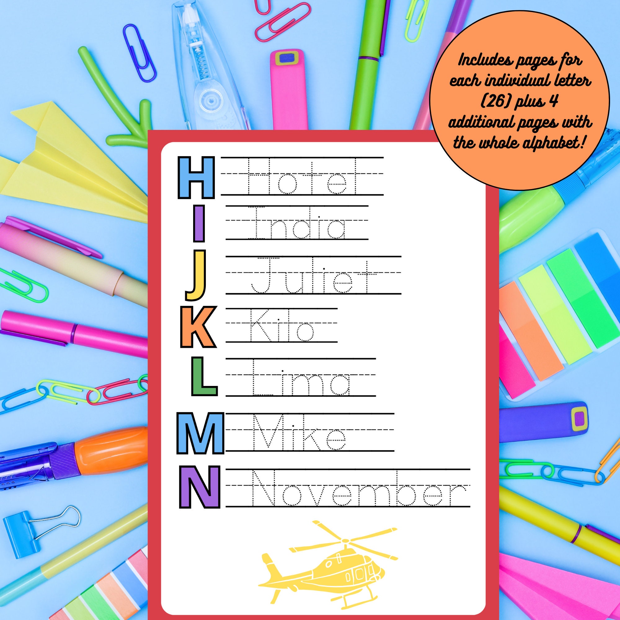 Handwriting Practice Sheets, Aviation Alphabet, Alphabet Tracing for ...